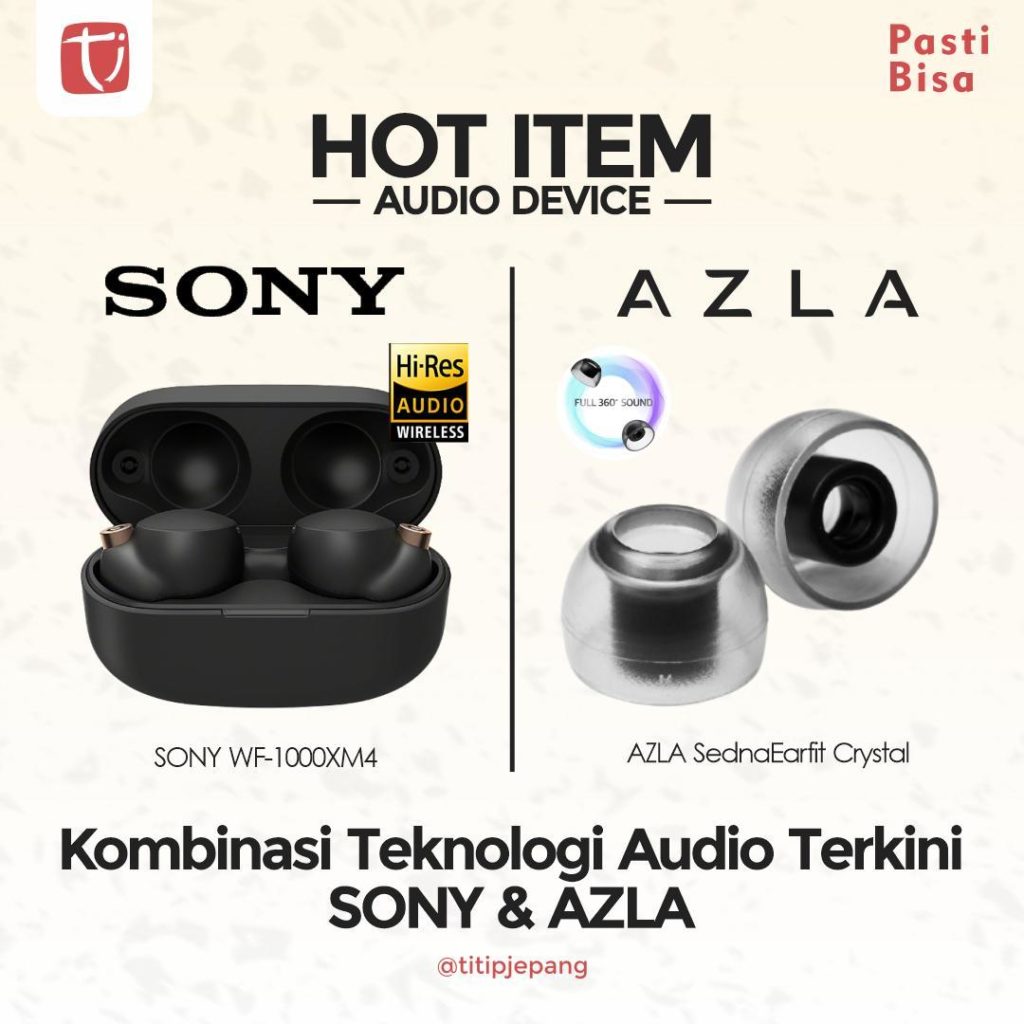 TRUE WIRELESS DAN EARTIPS TERBAIK DI JEPANG - TITIP JEPANG