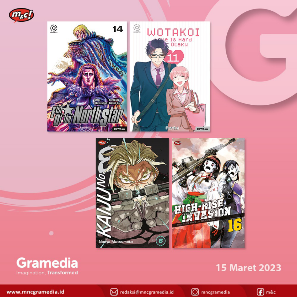Jadwal Terbit Komik 15 Maret Elex Media Komputindo dan m&c! - TITIP JEPANG