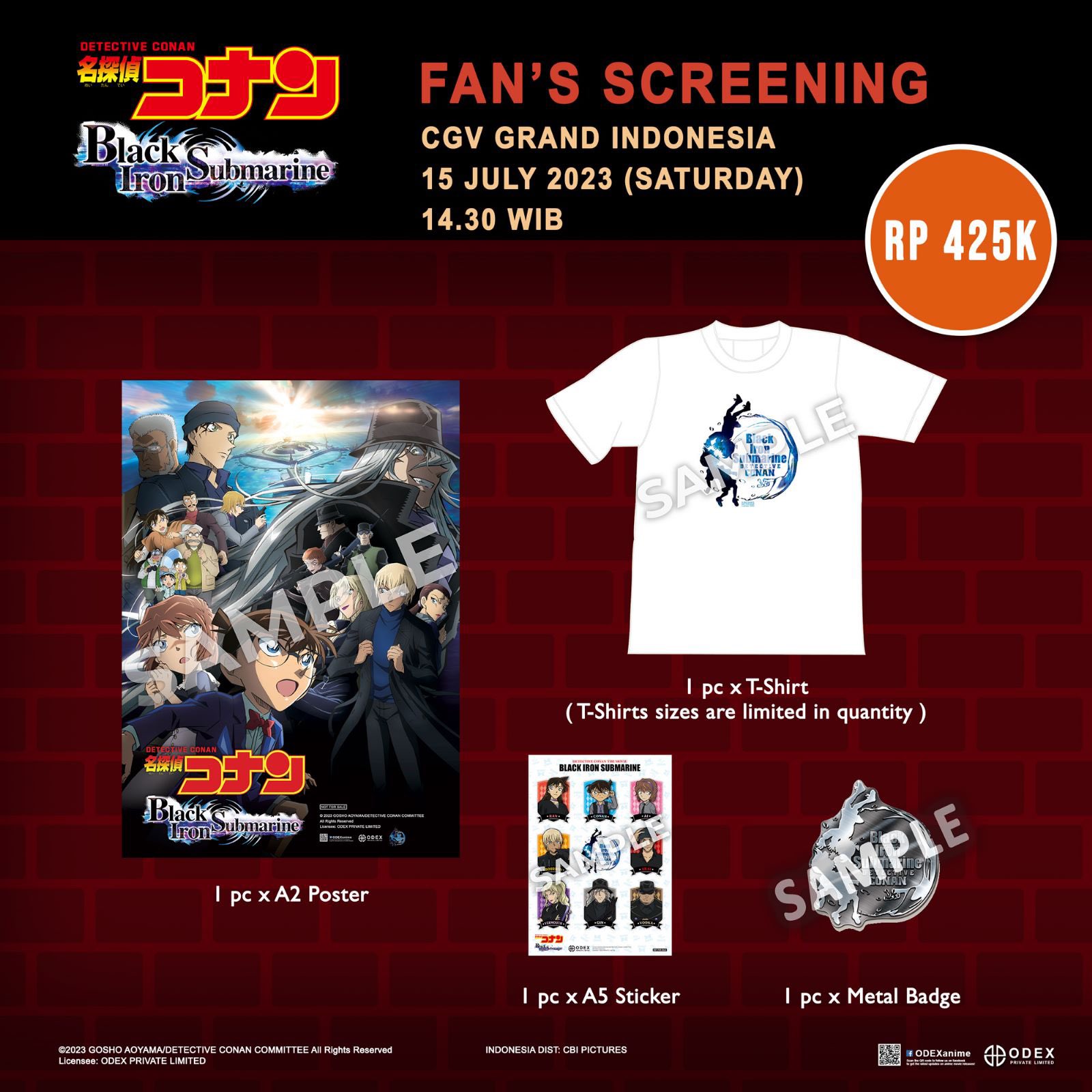 Jadwal Fans Screening Detective Conan: Black Iron Submarine - TITIP JEPANG