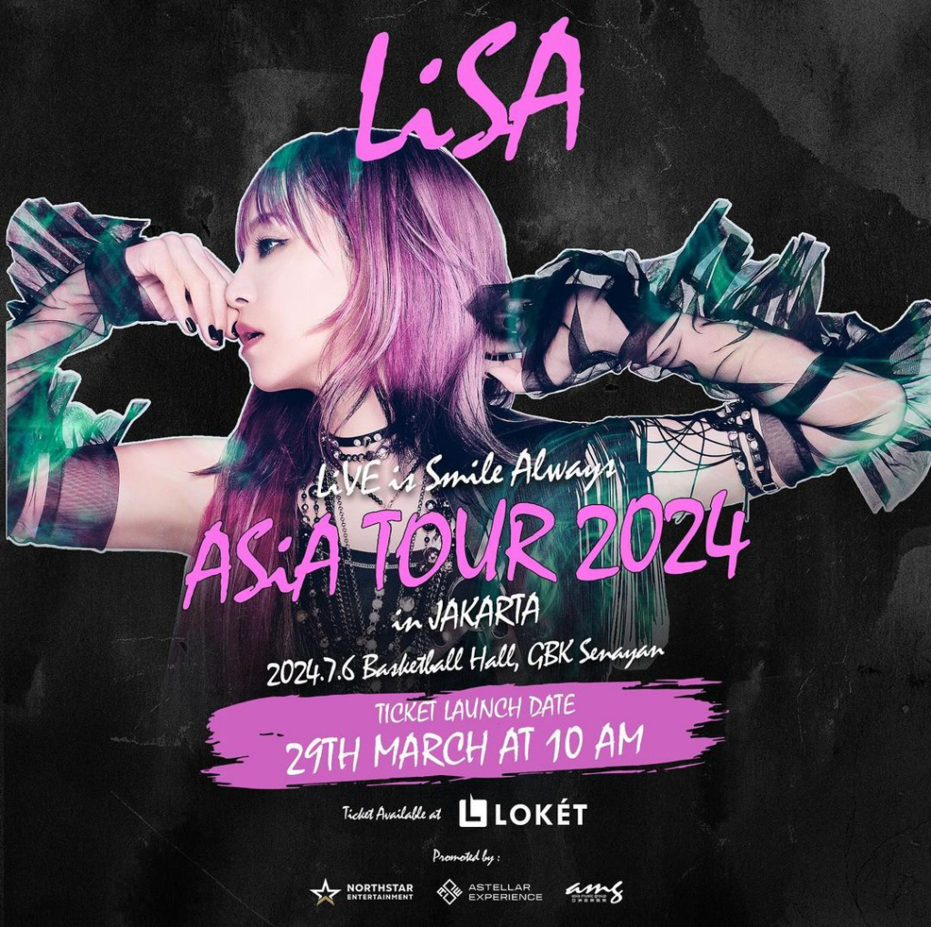 Siap-Siap War, Tiket Konser LiSA di Jakarta Dijual 29 Maret - TITIP JEPANG