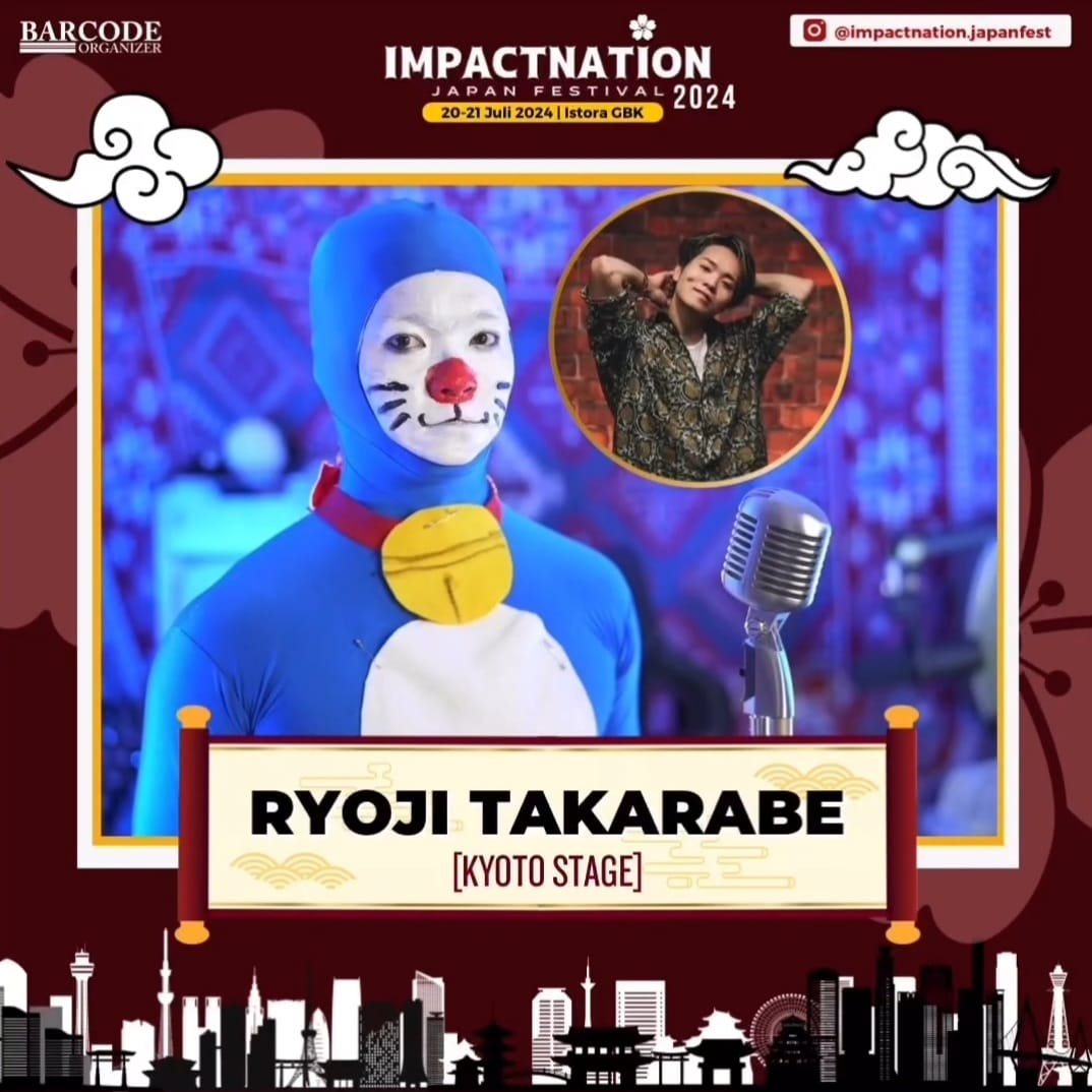 YouTuber Ryoji Takarabe Yang Viral Cover Sambil Cosplay Doraemon Akan ...