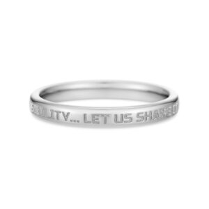 My Hero Academia Message Silver Ring Shoto Todoroki - TITIP JEPANG