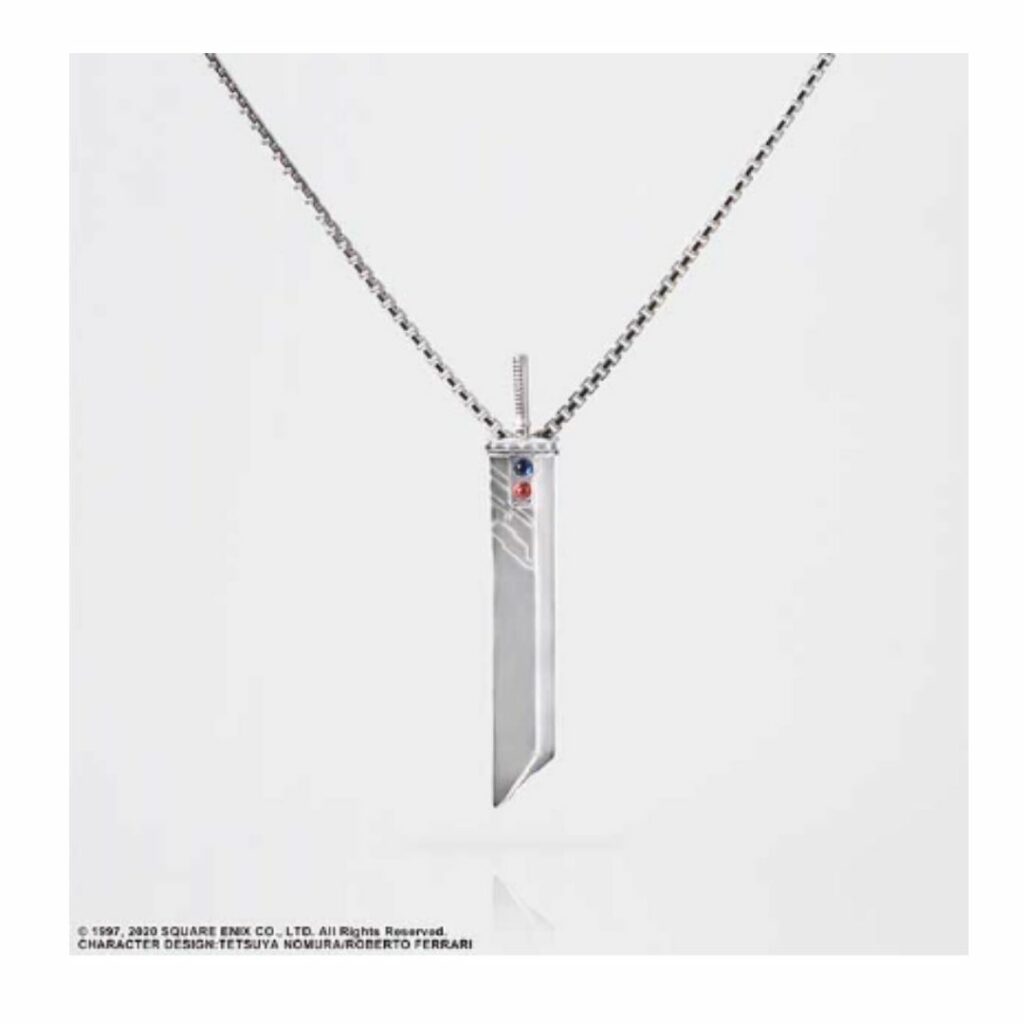 [SE Exclusive] FF VII Remake Silver Necklace Buster Sword - TITIP JEPANG