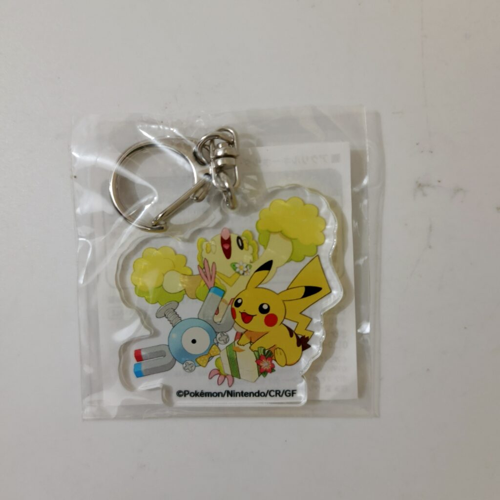 Pokemon anniversary Acrylic Key Chain Pikachu Magnemite - TITIP JEPANG