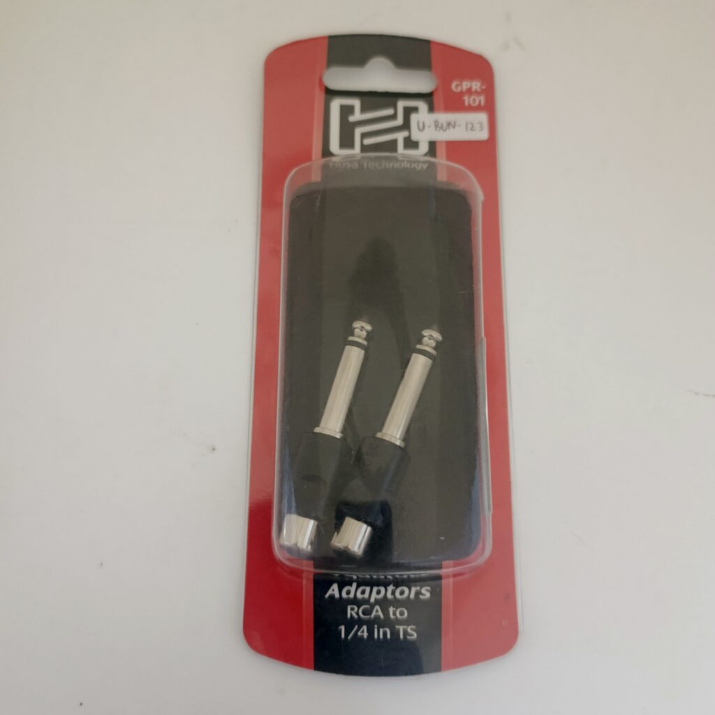 Hosa Technology Jack Adaptors RCA to 1/4 in TS - TITIP JEPANG