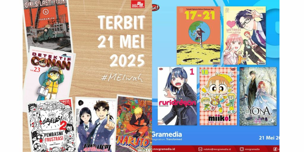 Jadwal Terbit Komik 21 Mei 2025 Elex Media Komputindo, m&c!, dan Phoenix Gramedia Indonesia ...