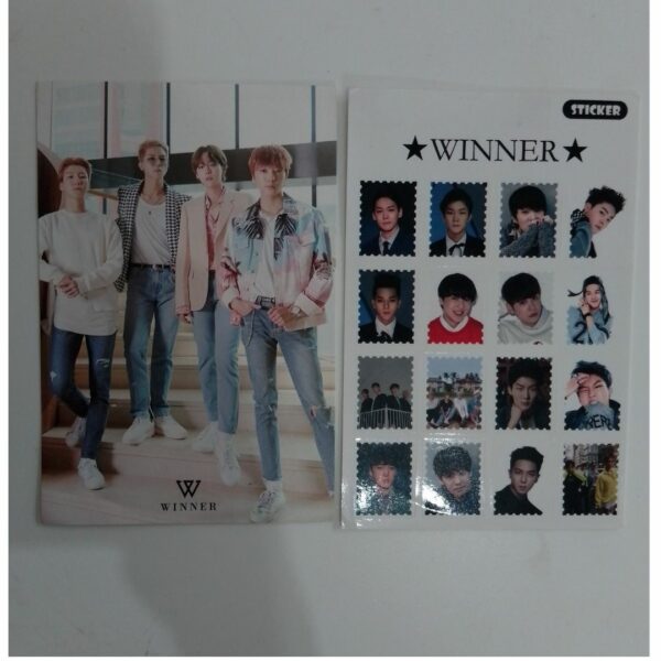 Winner Sticker, Postcard, & Bonus Photocard - Merchandise K-Pop ...