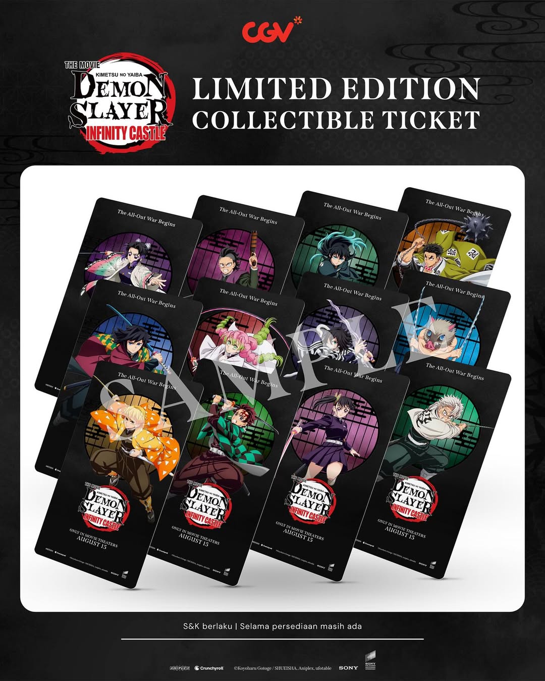 Bikin Ngiler! Visual Collectible Ticket & Trading Card Demon Slayer ...