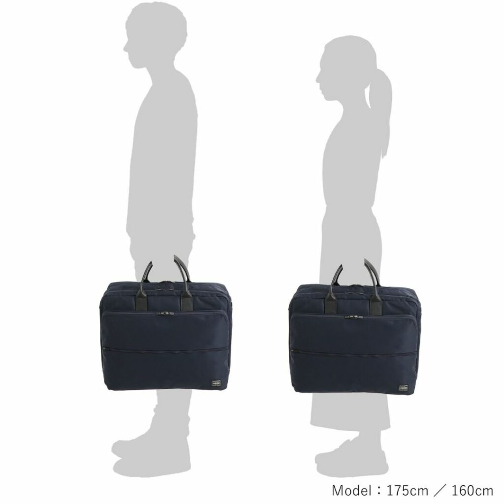 PORTER TIME 2WAY OVERNIGHT BRIEFCASE (L) 655-08294 Original Jepang ...