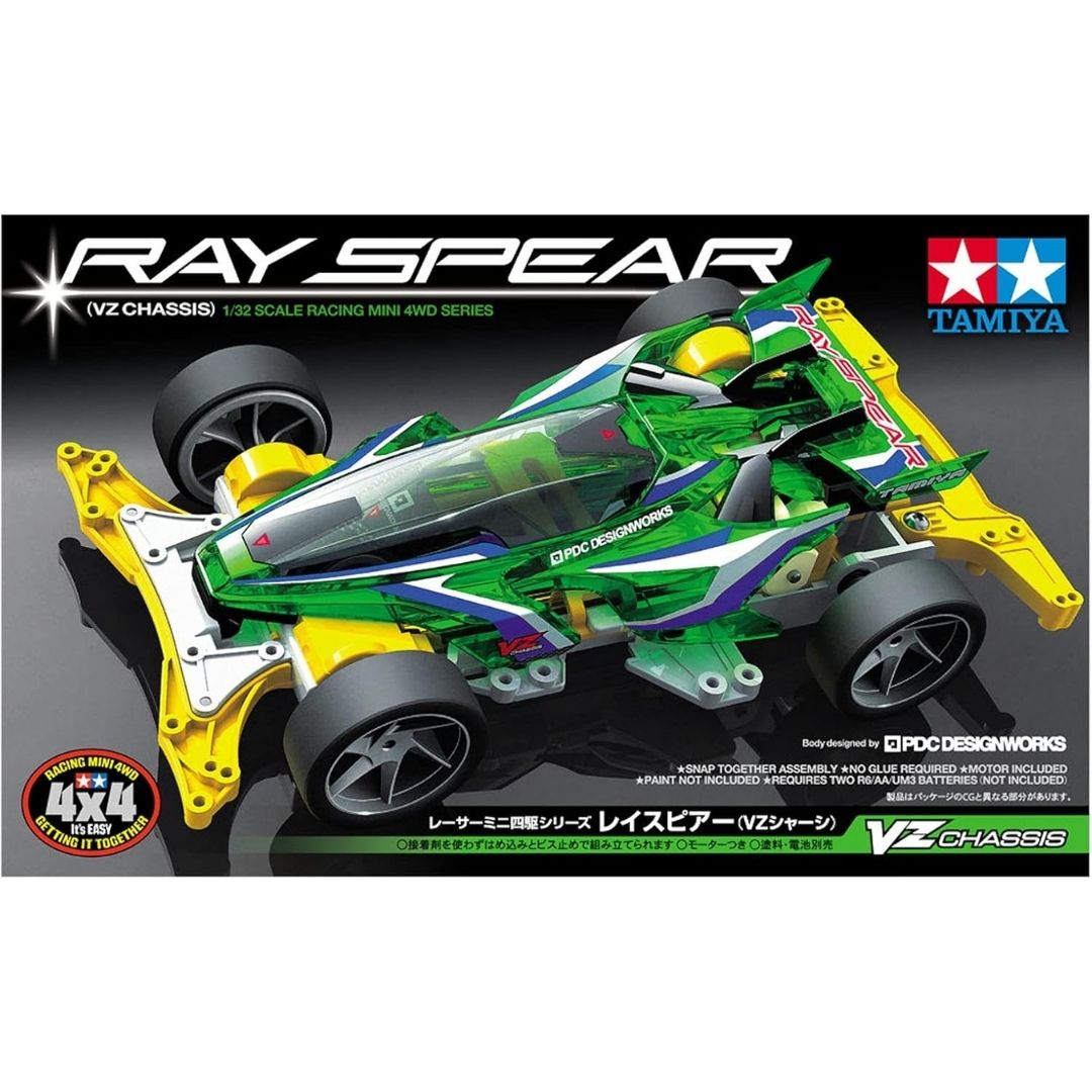 Tamiya Racer Mini 4WD Pear VZ Chassis Series No.99 - TITIP JEPANG