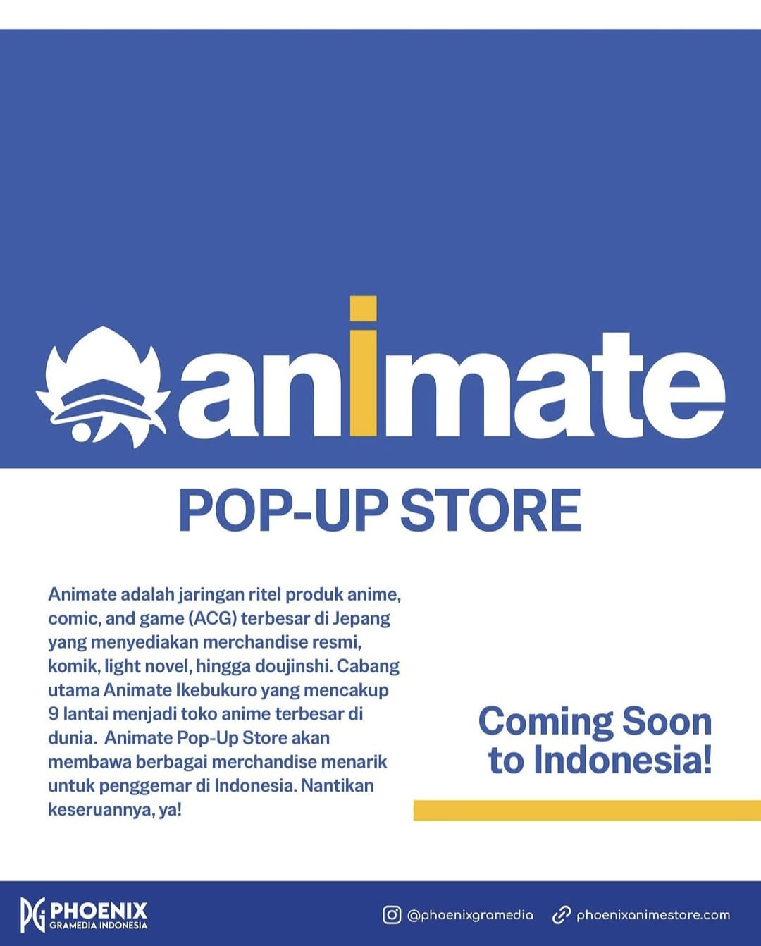 Kabar Gembira! Animate Pop-Up Store Segera Hadir di Indonesia - TITIP ...